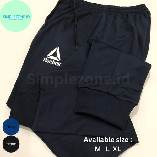 Promo Celana Jogger Karet Rib Bawah / Joger Pria RB01 - Navy, M - Kota ...