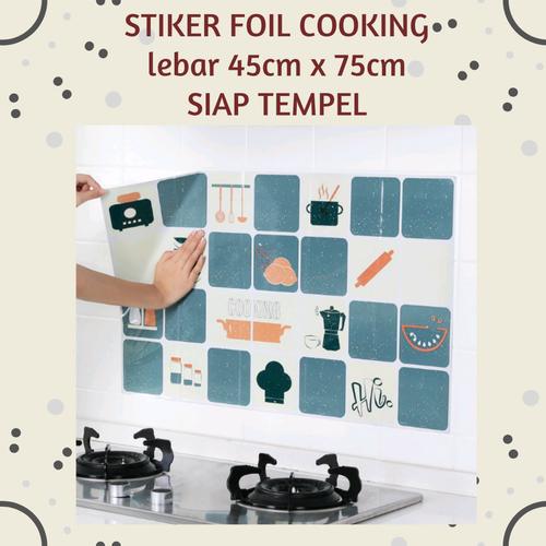 Jual STIKER DAPUR LEMBARAN BAHAN ALUMINIUM FOIL ANTI PANAS ANTI MINYAK ...
