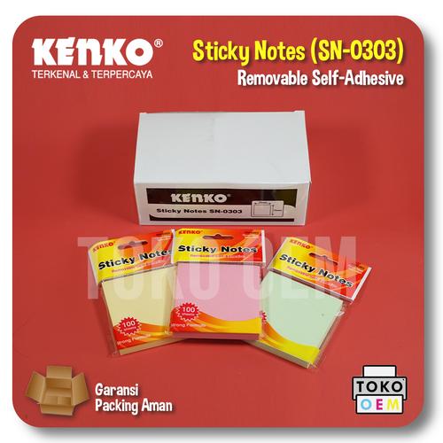 Jual KENKO STICK STICKY NOTE SN-0303 KERTAS MEMO TEMPEL PENANDA WARNA ...
