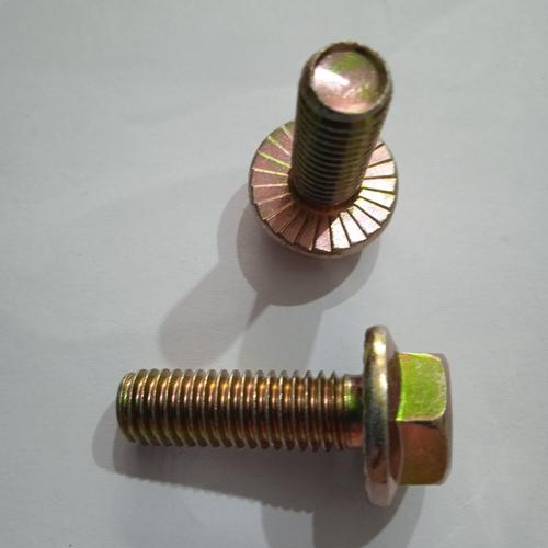 Jual Flange Bolt m8 x 25 Baut Topi M8x25 Kuning drat halus kunci 12 P 1 ...