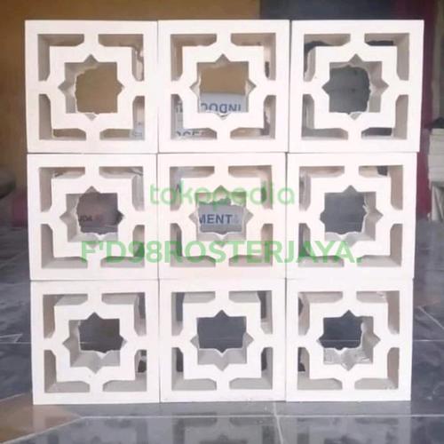 Jual roster minimalis model baru warna putih / roster pagar rumah ...