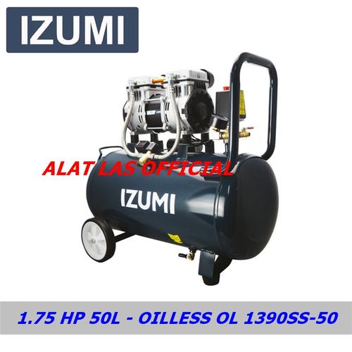 Jual Kompresor Izumi 1.75 HP 50 Liter Oilless OL 1390SS 50L Compressor ...