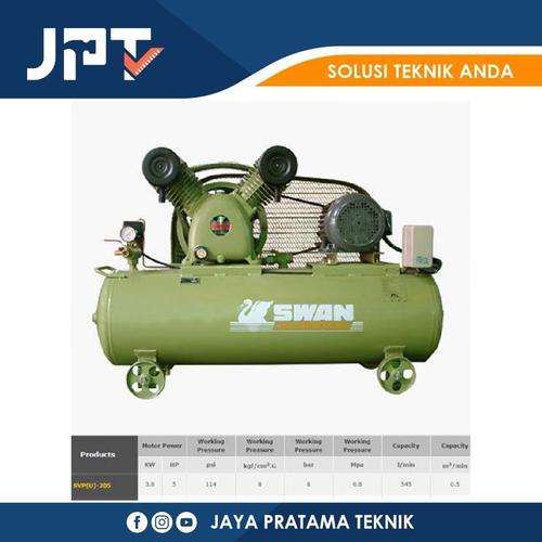 Promo Kompresor Udara 5 HP (SVP-205) (+ Motor) Merk Swan Comp - Kota ...