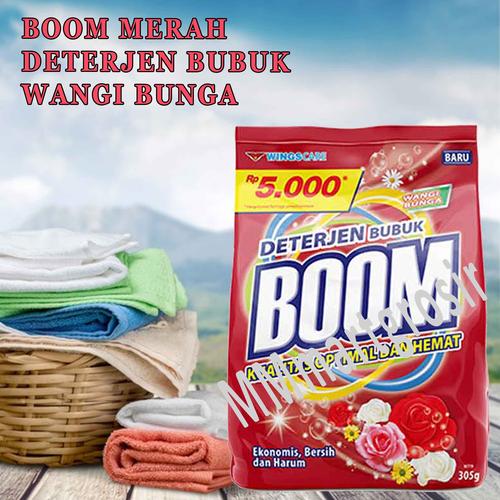 Jual BOOM MERAH/ Deterjen Bubuk/ Extra Wangi Bunga/ Deterjen Ekonomi ...