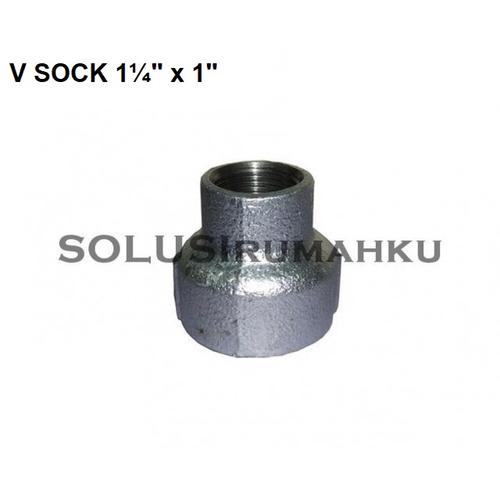 Jual Vlock Sock 1 1/4" x 1" Reducer Socket Vlok Flock Besi 11/4 1 ...