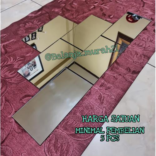 Jual Kaca Cermin Persegi Panjang 20 x 10 cm ASLI CERMIN - 2 mm, 15 x 5 ...