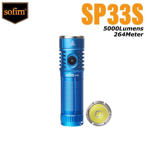Jual Sofirn SP33S Blue Cree XHP70.2 LED 5000 lumen 264 meter Senter LED ...