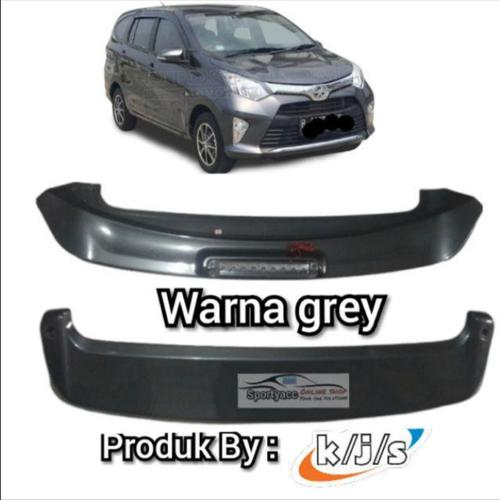 Jual Spoiler Calya / Sigra Model SPORTY With Lampu - Grey - Kota ...