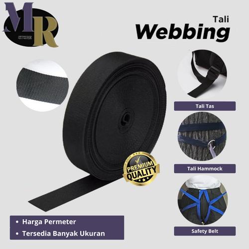 Jual Tali Webbing 5cm 3cm 2 cm Tali Sefty belt Tas Tubular Webing Rope ...