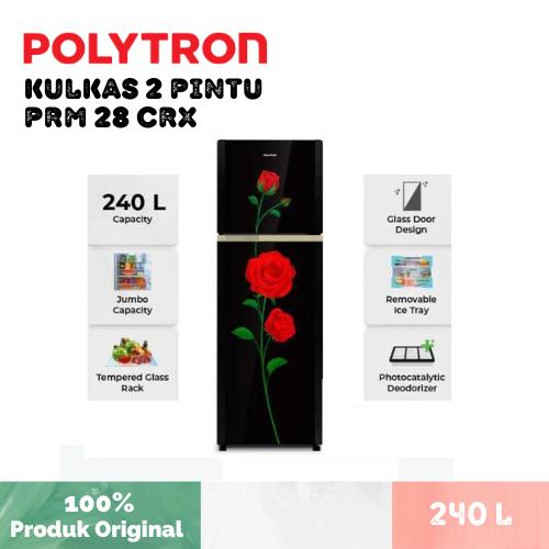 Jual Kulkas 2 Pintu Polytron PRM 28 CRX (240 Liter) Belleza Varia ...