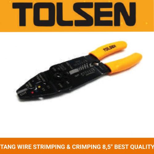 Jual tang wire stripping & crimping 8,5" tolsen Best quality - Kota ...