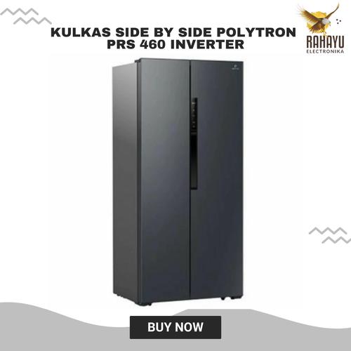 Jual KULKAS SIDE BY SIDE POLYTRON PRS 460 INVERTER GARANSI RESMI PRS460 ...