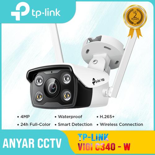 Jual Tp-Link VIGI C340-W 4MP Outdoor Full-Color Wi-Fi Bullet Network ...