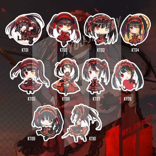 Jual Sticker Anime - Date A Live - Kurumi Tokisaki - KT01 - Kab ...