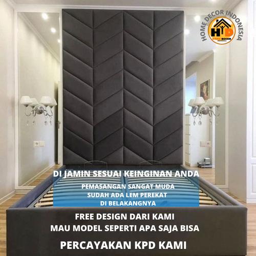 Jual Custom Headboard Bed Foam Wallpanel 3D Sticker Dinding | Soft ...