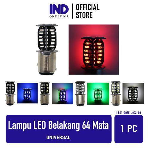 Jual Lampu LED Belakang 64 Mata Bayonet Strobo Kedap Kedip Berputar ...