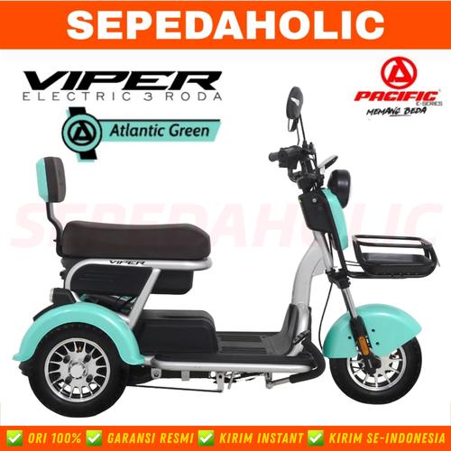 Jual Sepeda Motor Listrik PACIFIC VIPER Roda Tiga Electric E Bike 500 ...