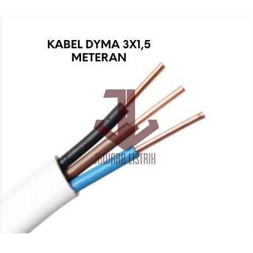 Jual DYMA KABEL NYM KAWAT TEMBAGA MURAH 3x1,5 METERAN PERMETER SNI ...
