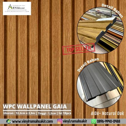 Jual WPC Wallpanel Gaia Aida Natural Oak tebal 12mm - @Per Box - Kota ...