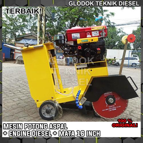 Jual Mesin Potong Aspal Beton + Engine Diesel + Mata Potong Concrete ...