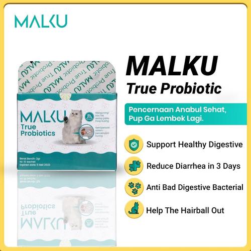 Jual MALKU True Probiotic - MALKU Vitamin Pencernaan Kucing Mencret ...