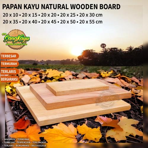 Jual Kayu papan kayu 20x20cm talenan kayu tatakan nampan properti foto ...