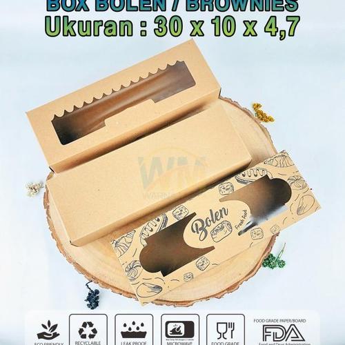 Jual dus box kotak brownies 30 x 10 x 5 / dus kue brownies laminasi ...