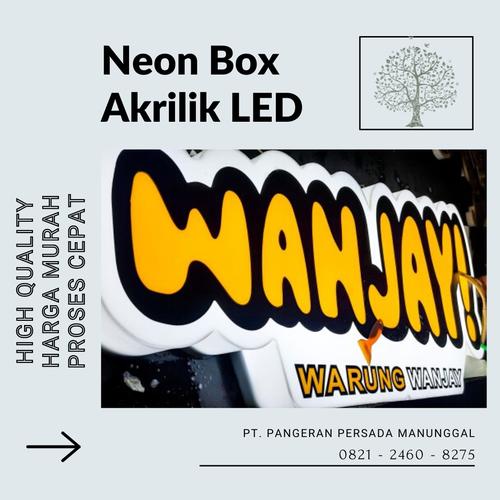 Jual Neonbox Akrilik LED Custom Design Outdoor Papan Nama Perusahaan ...