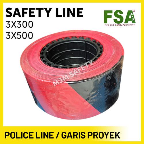 Jual FSA Safety Police Line Garis Pembatas Polisi Barikade Tape MERAH ...