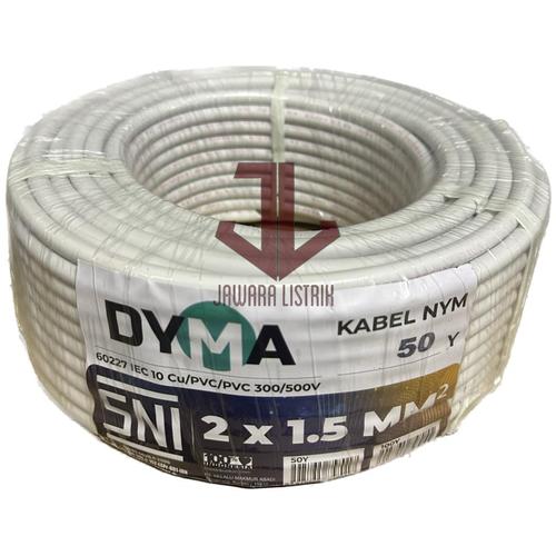 Jual DYMA KABEL NYM KAWAT TEMBAGA MURAH 2X1,5 ROLL ROLLAN SNI - 50 YARD ...