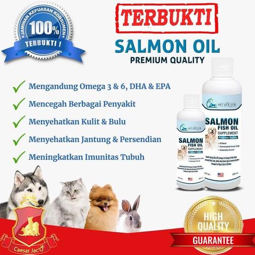 Jual PURE Minyak Ikan / Salmon Fish Oil Anjing Kucing Hewan Kulit Bulu ...