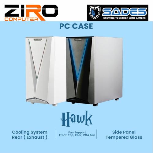 Jual Sades Casing Gaming Hawk - Putih - Kota Sukabumi - Ziro Computer ...