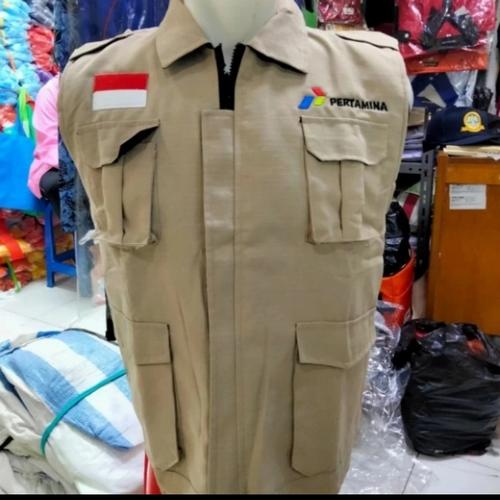 Jual rompi ripstcop bordiran Pertamina (bisa request bordiran - Hitam ...