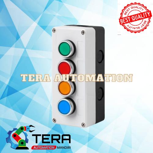 Jual Push Button 4 Lubang Kotak Kontrol 22 Mm Empat Posisi Kotak Tombol ...
