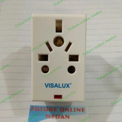 Jual Visalux | Steker Serbaguna + Lampu Visalux V7196L | Colokan 3 pin ...