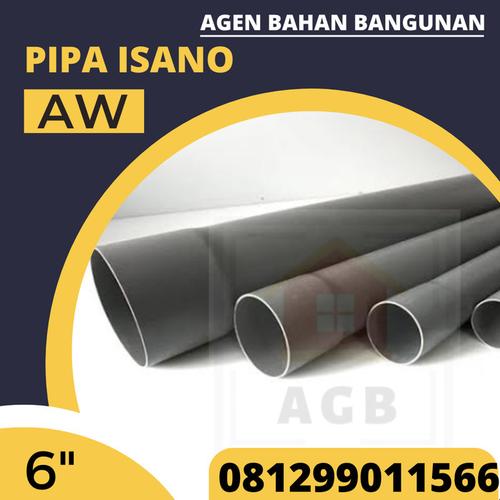 Jual Pipa Murah PVC Isano 6" Type Aw Warna Abu Abu (Harga Grosir ...