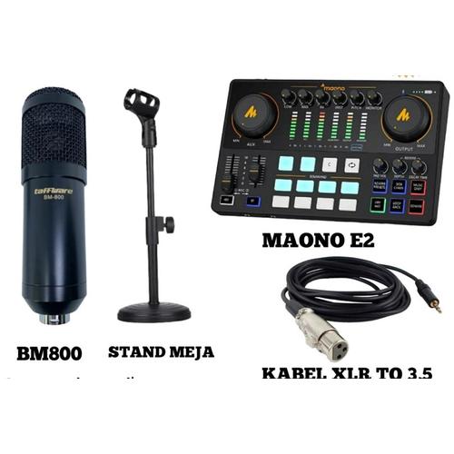 Jual Paket Live Tiktok Bigo Maono Caster AME2 E2 + Mic Condenser BM 800 ...
