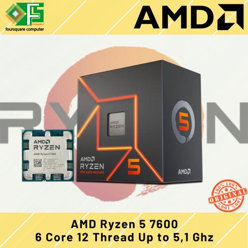 Jual Processor AMD Ryzen 5 7600 Box 6 Core 12 Thread Up to 5.1 Ghz ...