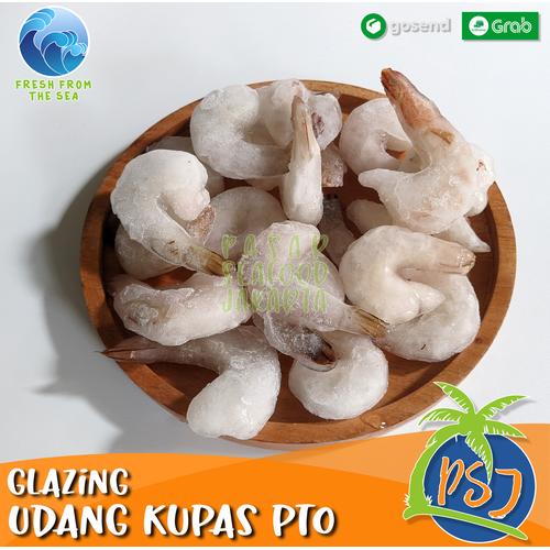 Jual Udang Kupas PTO Frozen @1kg (glazing) - Udang Seafood Tanpa Kulit ...