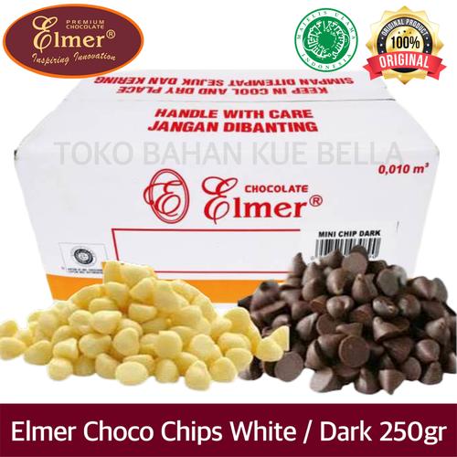Jual ELMER CHOCO CHIPS Dark / White 250gr (Repack) - WHITE CHIPS - Kab ...