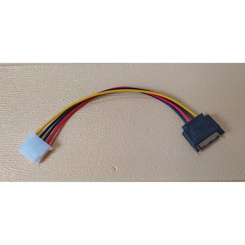 Jual ADAPTER POWER SATA MALE TO MOLEX FEMALE KABEL POWER HDD FAN FOR PC ...