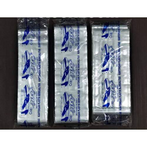 Jual PLASTIK PP ROL JET BIRU TEBAL 0.03 LEBAR 7CM, 8CM, 9CM PANJANG ...