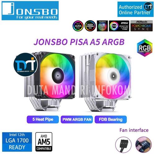 Jual Jonsbo PISA A5 ARGB - Compact Single Tower Air CPU Cooler I HSF ...