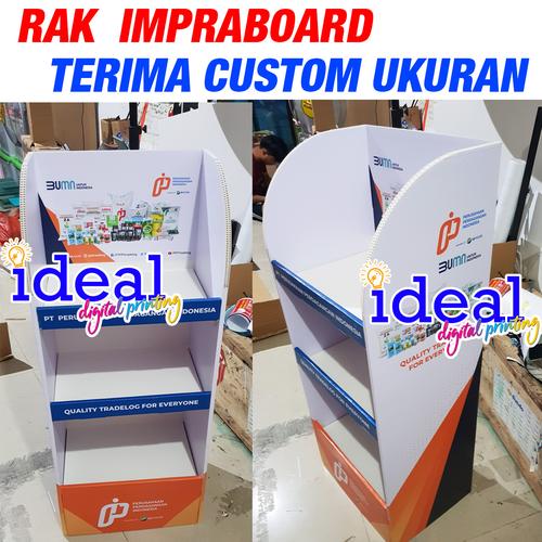Jual Rak Display Impraboard Branding Printing / Rak supermarket ...