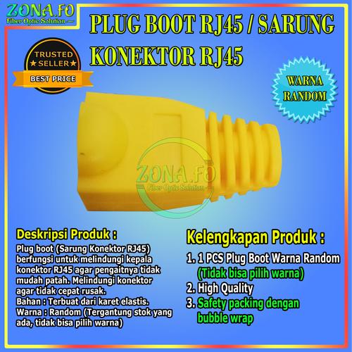 Jual Plug Boot Cover RJ45/Cover/Karet Pelindung UTP Karet Konektor UTP ...