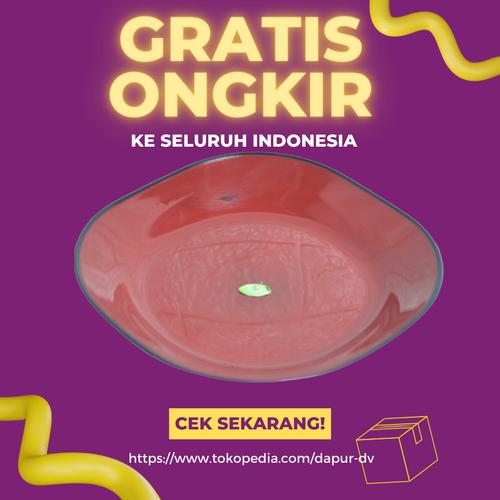 Promo Piring Ramen Motif dua warna merah hitam - Piring Ramen Tebal ...