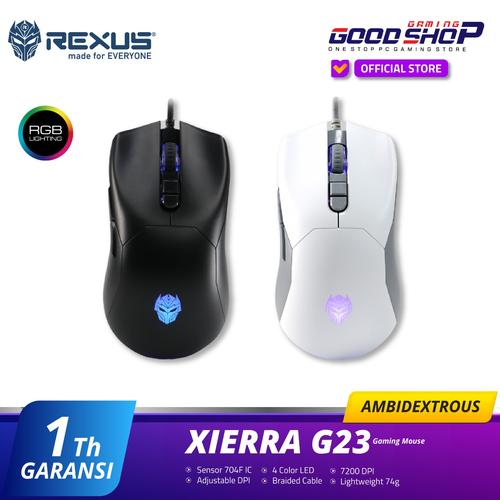 Jual Rexus Mouse Gaming Xierra G23 - Gaming Mouse - Putih - Jakarta ...