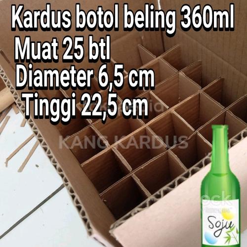 Jual Kardus botol soju 360ml muat isi 25 botol - Kab. Bekasi - Kang ...