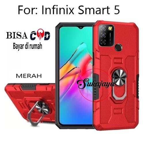 Jual CASING INFINIX SMART 5 - HARD CASE STANDING ROBOT HIT EYE RING ...
