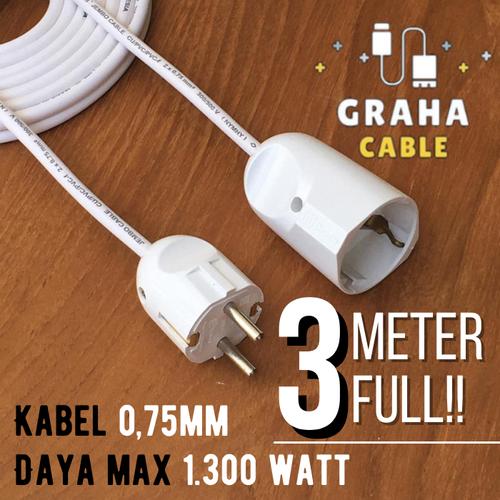 Jual Sambungan Kabel Listrik (Extension) 3 Meter BROCO - Jakarta Timur ...